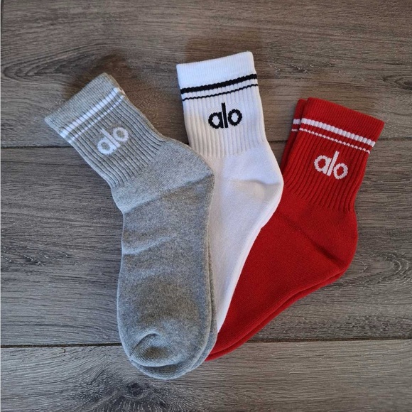 ALO Yoga | Accessories | Alo Throwback Socks 3 Pairs Brand New | Poshmark